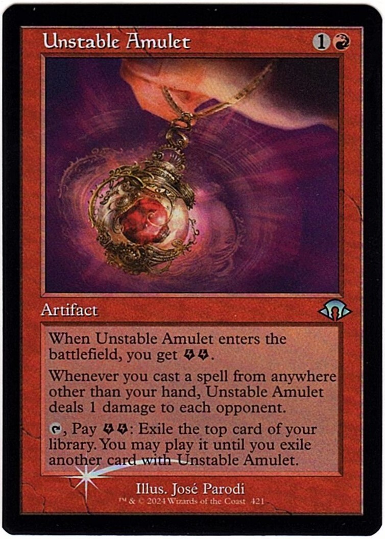 MTG Modern Horizons 3 Unstable Amulet Retro Frame NM Foil (Uncommon) | eBay
