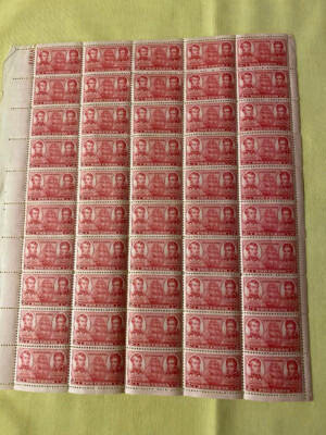 UNITED STATES SCOTT #791 2c NAVY SHEET Decatur & MacDonough (50) MINT ...