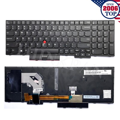 New US Backlit Keyboard for Lenovo ThinkPad T570 T580 P51s P52s Black w ...