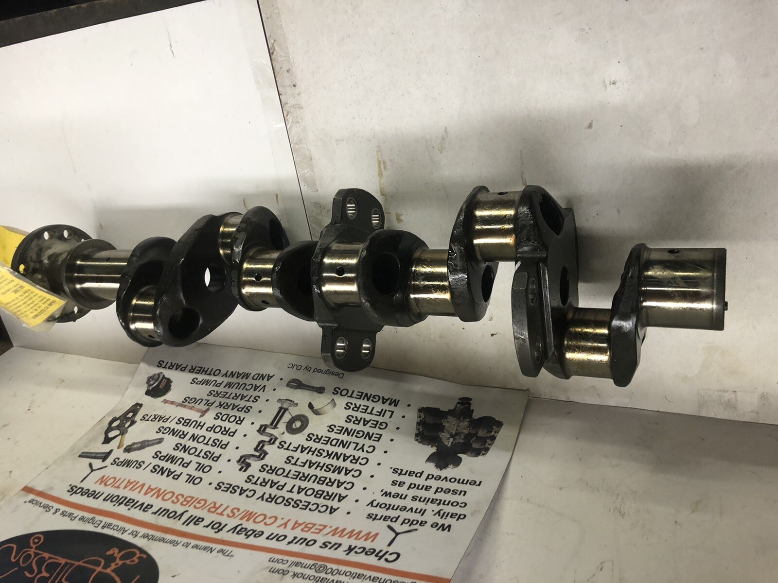 CONTINENTAL IO-470 CRANKSHAFT NARROW RODS CERTIFIED BY ECI | eBay
