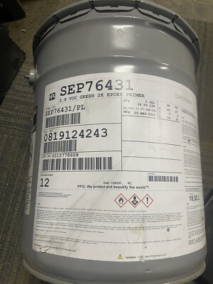 PPG SEP76431 2.8 VOC GREEN 2K EPOXY PRIMER SPECTRACRON 5 GALLONS RARE ...