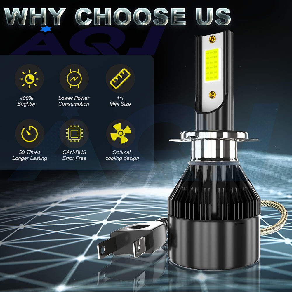 H7 LED Headlights Bulbs High Beam For Mercedes-Benz Sprinter 2500 3500 ...