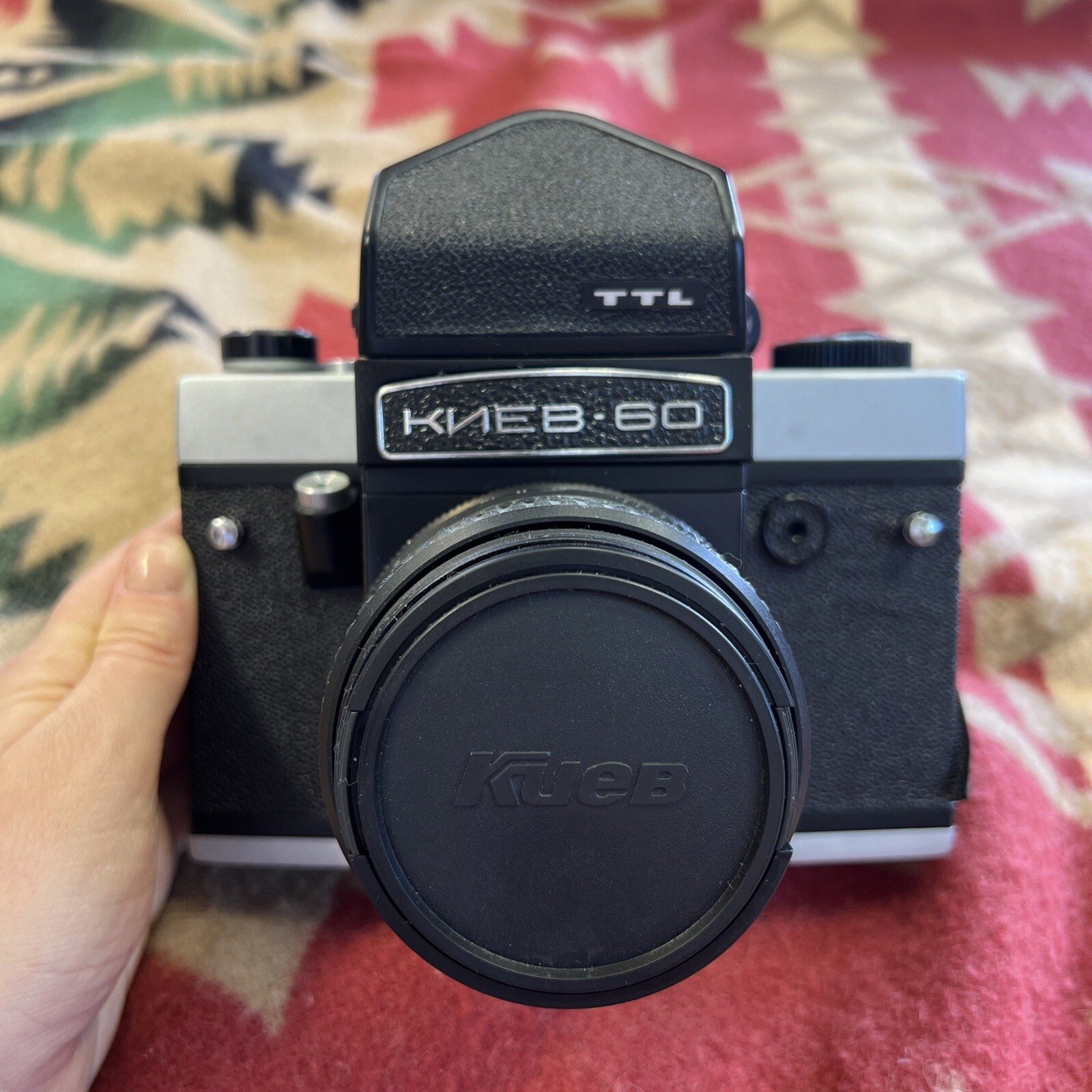 Kiev-60 TTL SLR Medium Format 6x6 USSR MC Volna-3 Pentacon 80mm. F2.8 ...