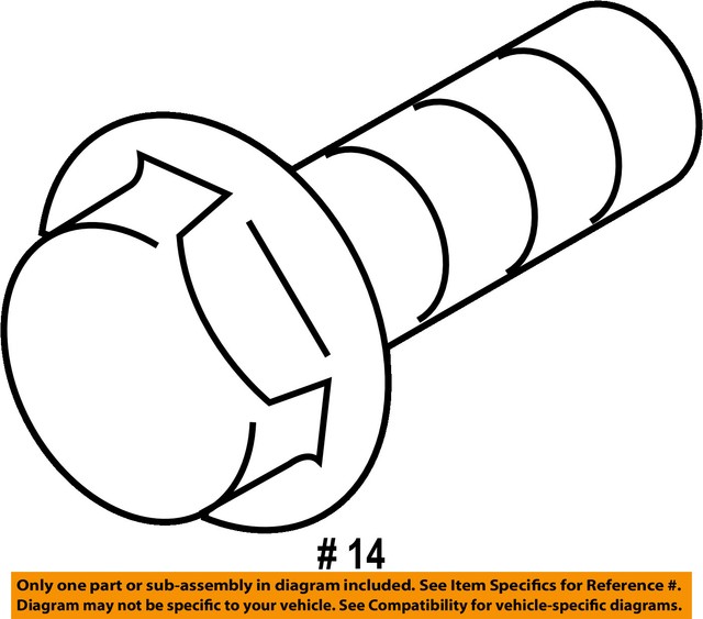 Nissan OEM Pick up Box-flare Screw 0145100891 for sale online | eBay