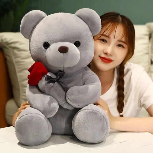 Plush Stuffed Teddy Bear Valentines Gift Stuffed Animal Plush Toy Rose ...