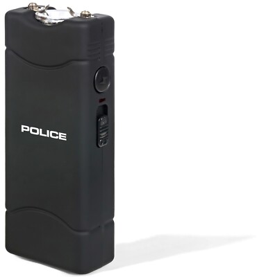 POLICE Stun Gun 801 Mini Rechargeable with LED Flashlight Black | eBay