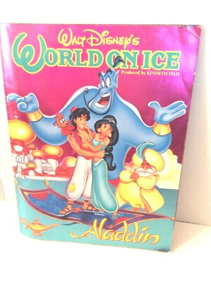 1993 Walt Disney's World on Ice Aladdin Souvenir Program Book | eBay