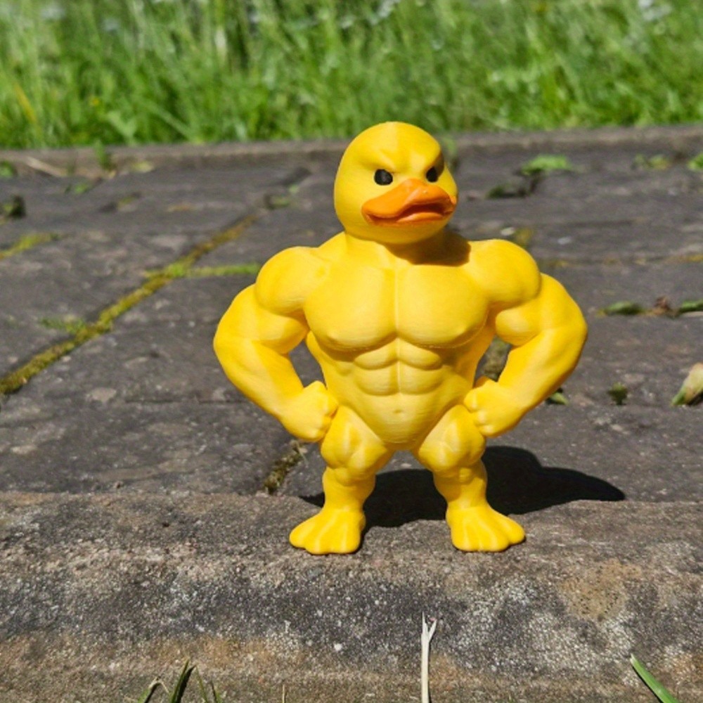 Muscle Duck Figurine Funny Gym Decor | Cute Shelf Statue Gift Idea | eBay