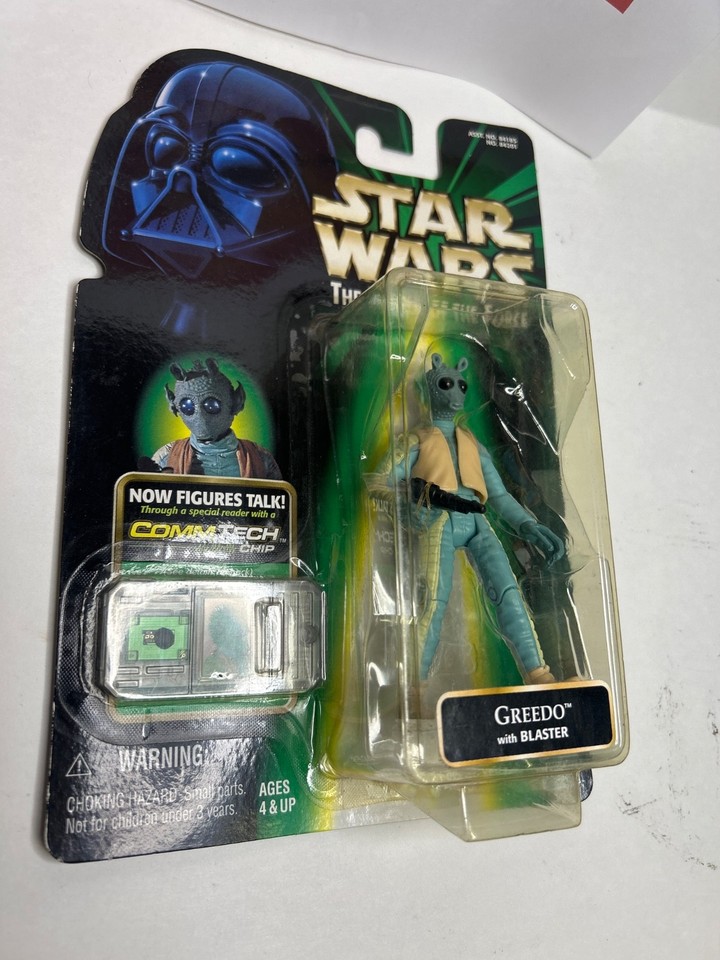 1999 Hasbro Star Wars The Power of the Force POTF Greedo CommTech Chip | eBay