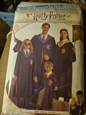 Simplicity Harry Potter Robe Sew Pattern Kids Teens Adults Pattern ...