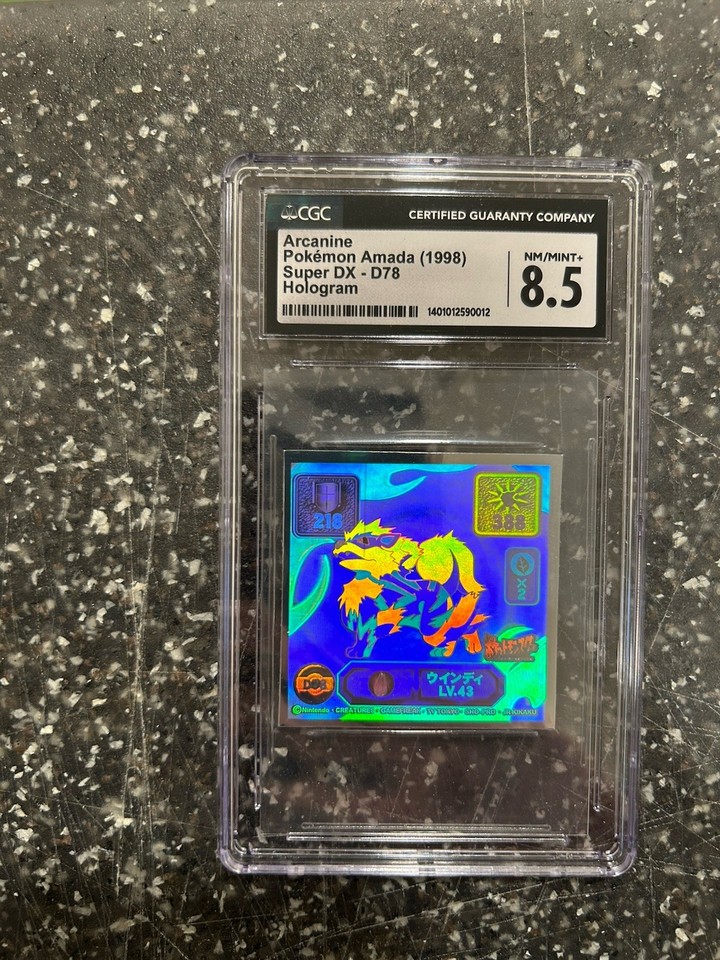 1998 Pokémon Amada Super DX D78 Arcanine Hologram CGC 8.5 | eBay
