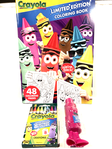 Crayola Limited Edition 8 Retired Colors Crayons Coloring Book ...