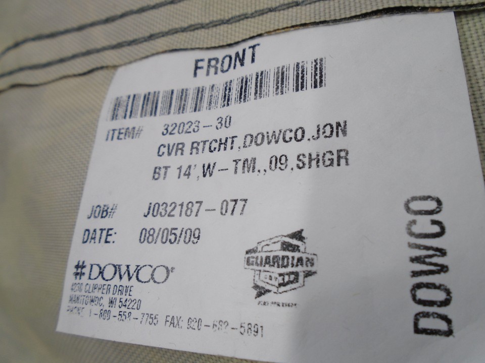 DOWCO 09-13' JON BOAT 14 FOOT MOSSY OAK SHADOW GRASS 32023-30 RATCHET ...