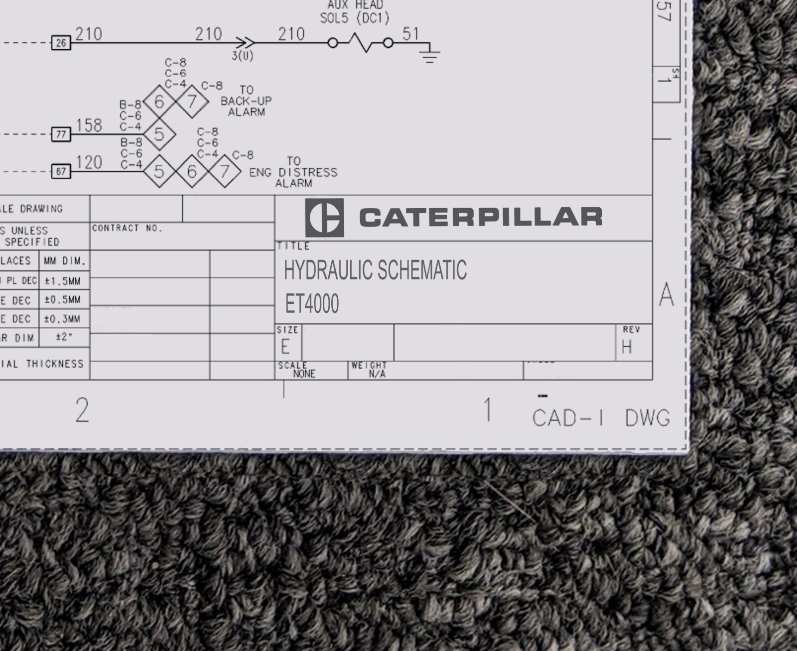 Caterpillar CAT ET4000 Forklift Lift Truck Hydraulic Circuits Schematic ...