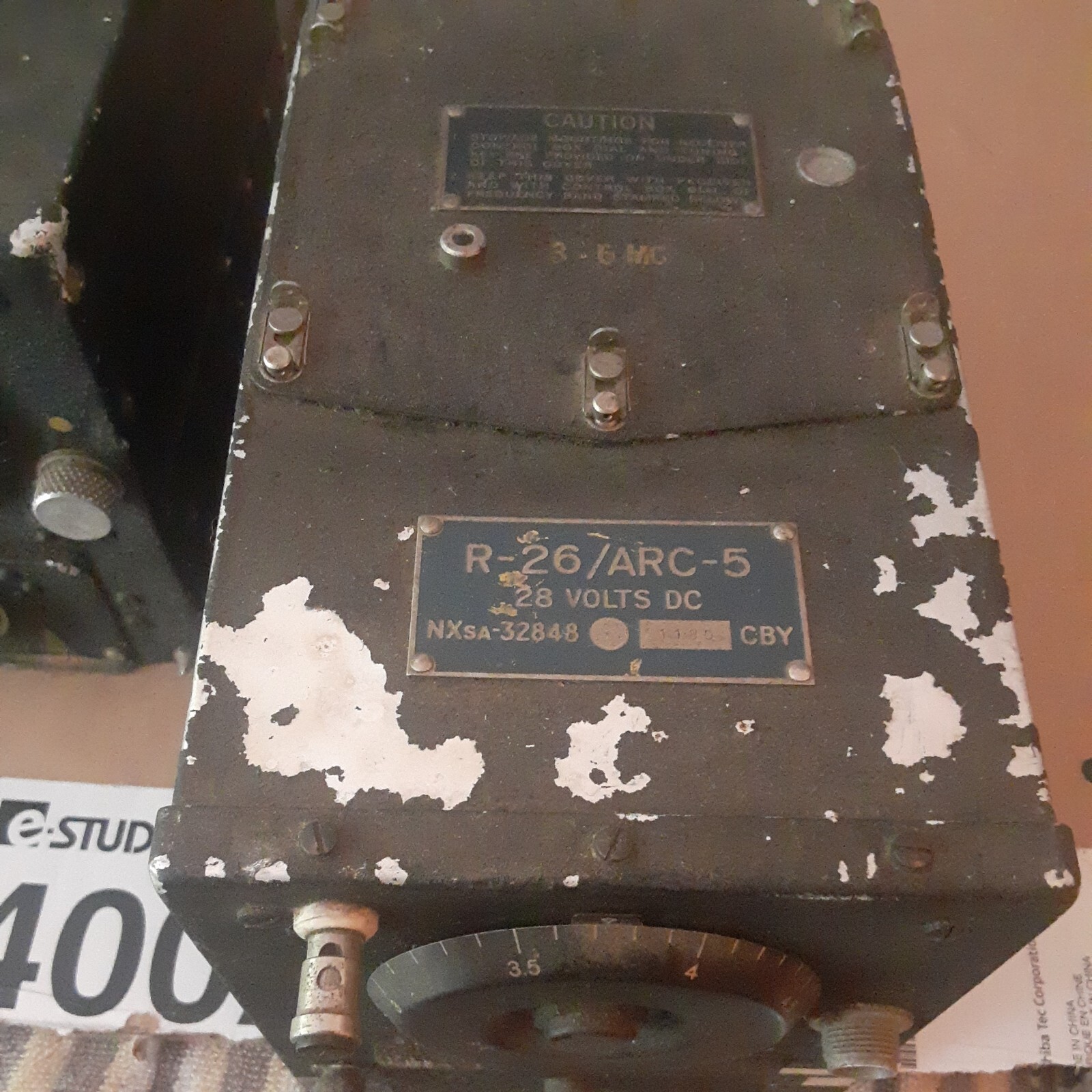 VINTAGE MILITARY RADIO RECEIVERS R-26 R-23/ARC-5 SW LW VLF AIRCRAFT ...