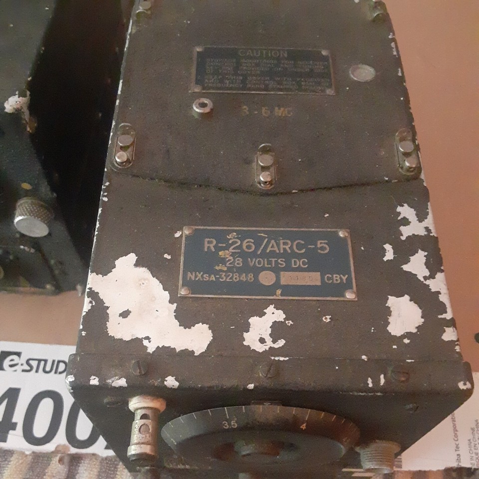 VINTAGE MILITARY RADIO RECEIVERS R-26 R-23/ARC-5 SW LW VLF AIRCRAFT ...