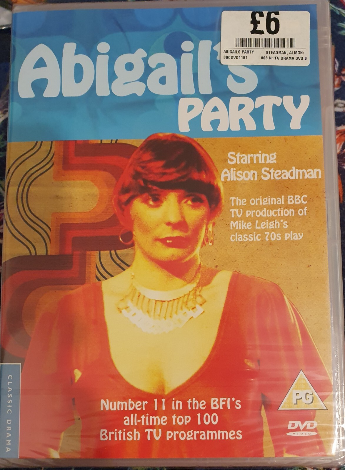 ABIGAIL'S PARTY / MIKE LEIGH 1970s TV CLASSIC / ALISON STEADMAN / NEW ...