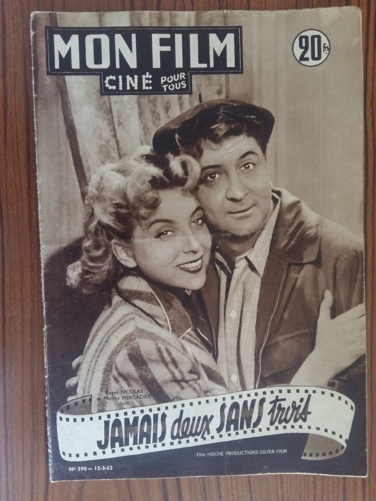 Magazine My Movie Never Two Without Three Roger Nicolas Marth Mercadier 1952 | eBay