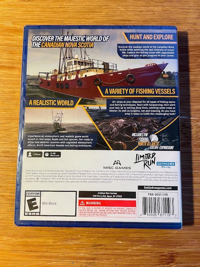 Fishing North Atlantic (PS5) - Limited Run Games Distro - New & Sealed ...