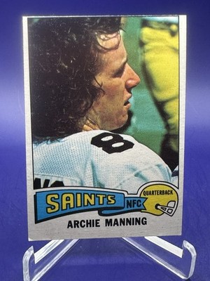 ARCHIE MANNING 1975 Topps #135 - EX+ - Slight Miscut - Saints | eBay