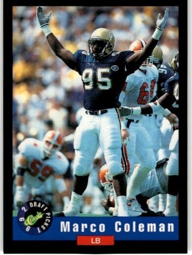 1992 Classic #54 Marco Coleman - Miami Dolphins | eBay