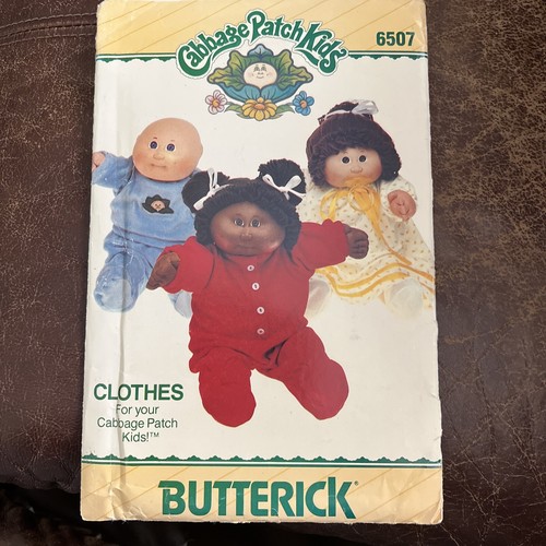 Butterick Pattern #6507 CABBAGE PATCH KIDS CLOTHES Pajamas Uncut New | eBay