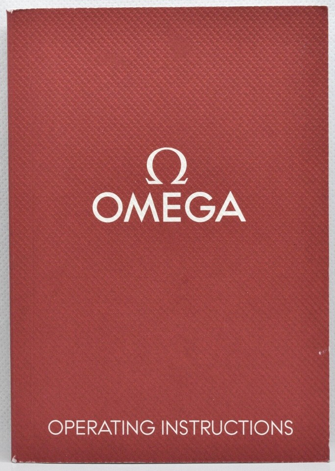 Omega Speedmaster Seamaster GMT Watch Operating Instructions Book 2002 ...