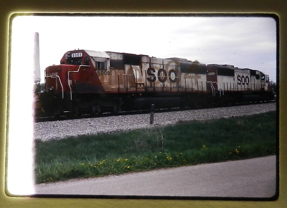 RR TRAIN Slide SOO Soo Line #6009 EMD SD60 Diesel Locomotive ~ HT1 | eBay