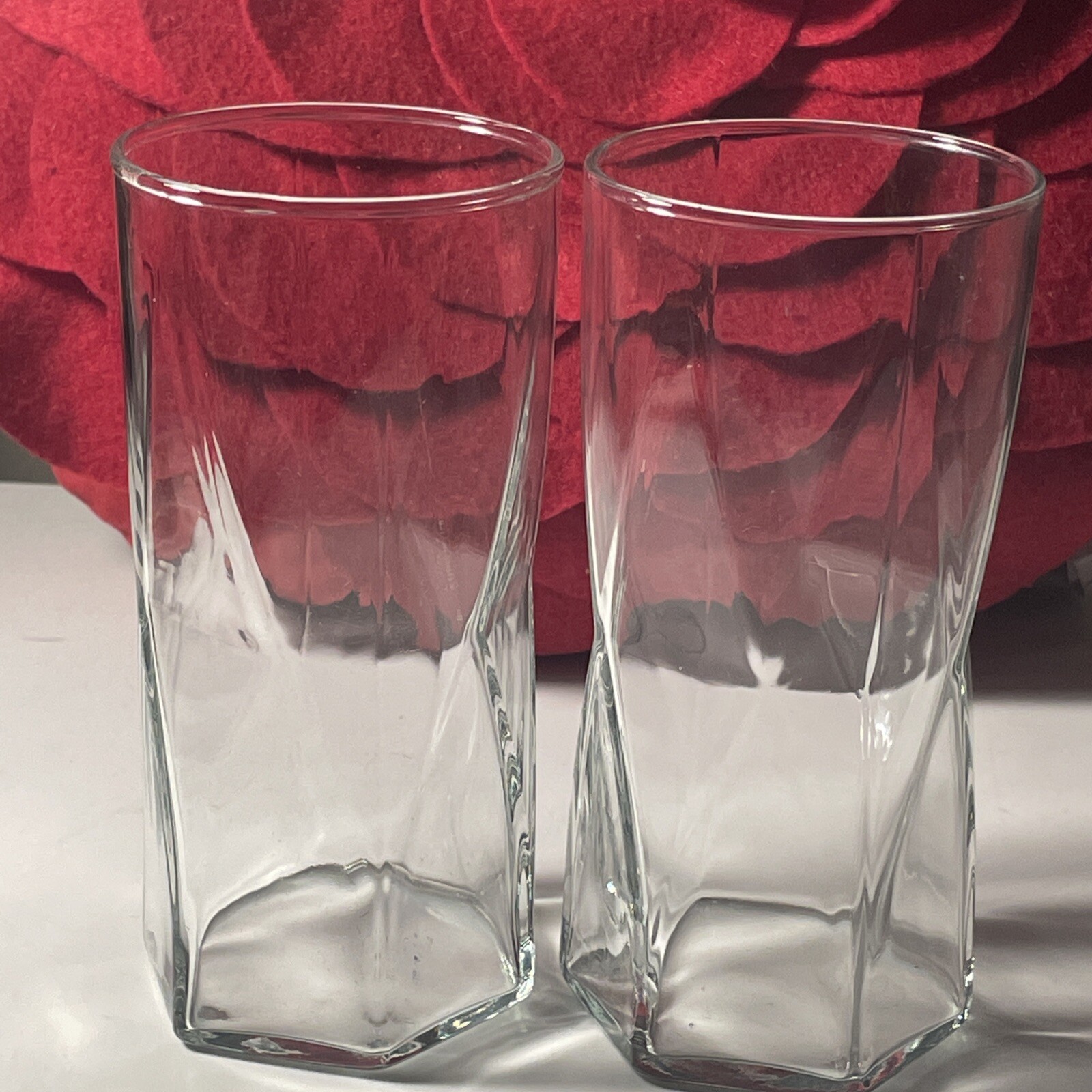 Vintage Libbey Crisa Rhombus High Ball Glass Set Of 2 | eBay