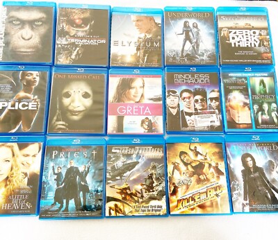Lot of 5 Titles Blu-ray Disc Movie Thriller, Action, Romance, Sci-Fi ...