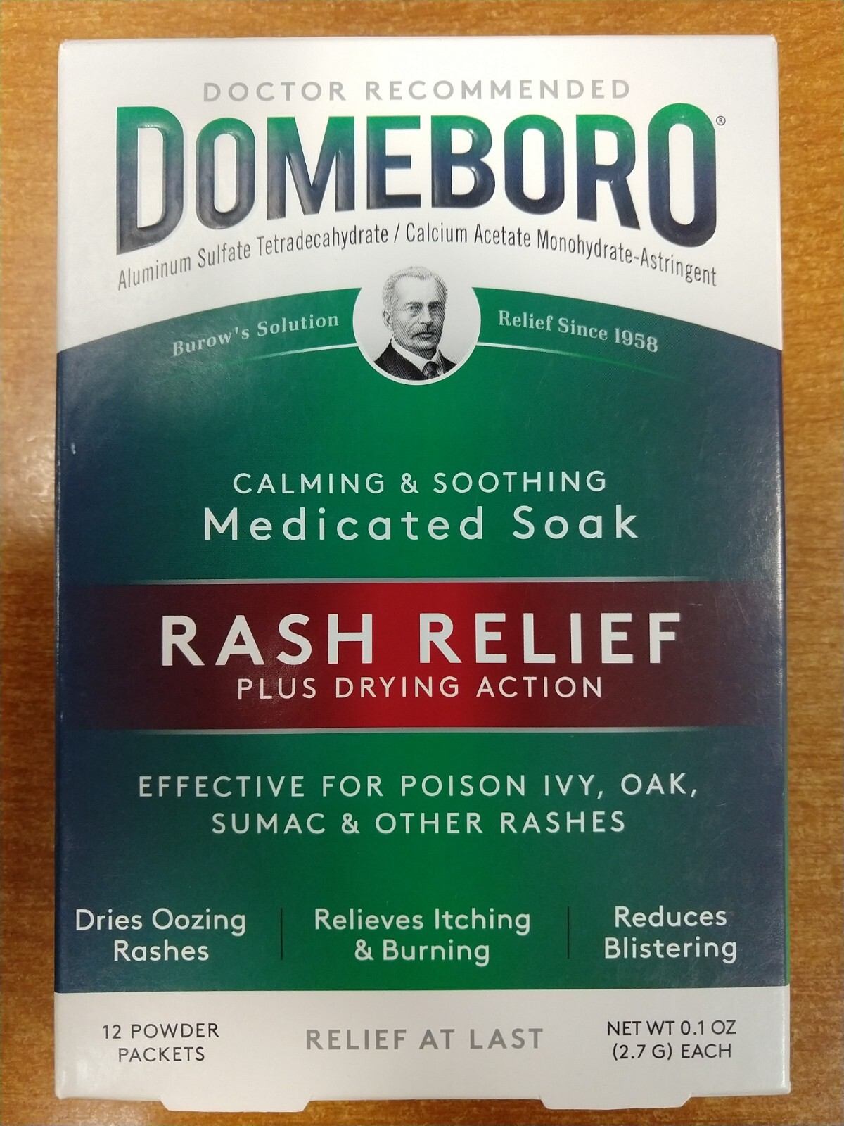 Domeboro Medicated Soak Rash Relief Powder Green 3x for sale online | eBay