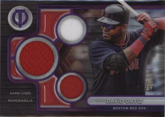 2024 Topps Tribute - Triple Relics David Ortiz #TTR-DO Purple /50 (MEM ...