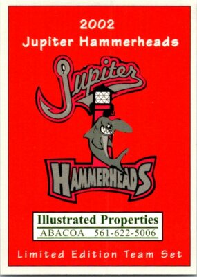 2002 Jupiter Hammerheads Minor League Baseball - Pick Choose Your Cards ...