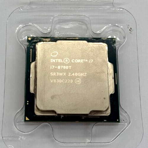Used Intel Core i7-8700T SR3WX 2.40GHz 6-Core 12M LGA-1151 CPU ...