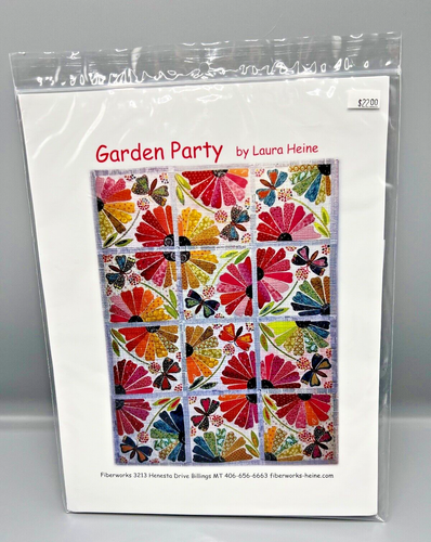Garden Party Collage Quilt Pattern by Laura Heine Fiberworks Inc 2015 ...