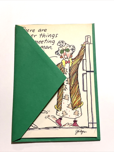 Vintage Rare Shoe Box Hallmark Maxine Humor Greetings Card “Meeting A ...