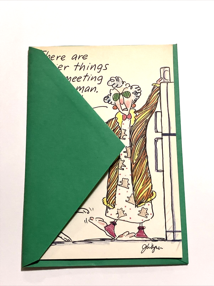 Vintage Rare Shoe Box Hallmark Maxine Humor Greetings Card “Meeting A ...