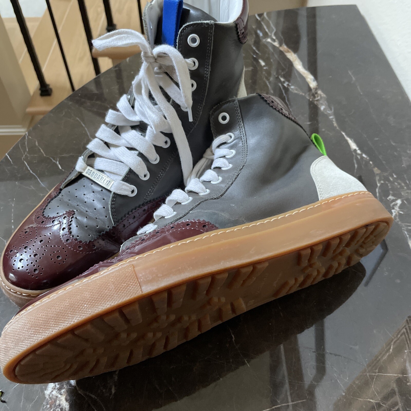 DSquared US 11.5 Euro 44.5 Made Italy Authentic Men's High Tops RARE ...