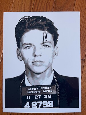 FRANK SINATRA Mug Shot 1938 Art Print Photo Rare 8" x 10" Poster ...