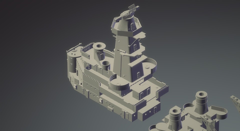 1/350 USS Washington BB56 1942 Conversion Set for Trumpeter North ...