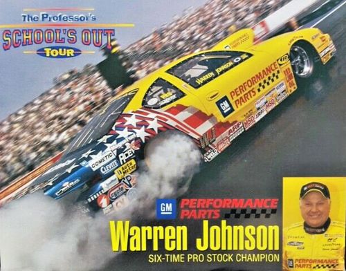 VRHTF NHRA COOL VTG UNIQUE 6 PAGE "WARREN JOHNSON 6X PRO STOCK CHAMP ...