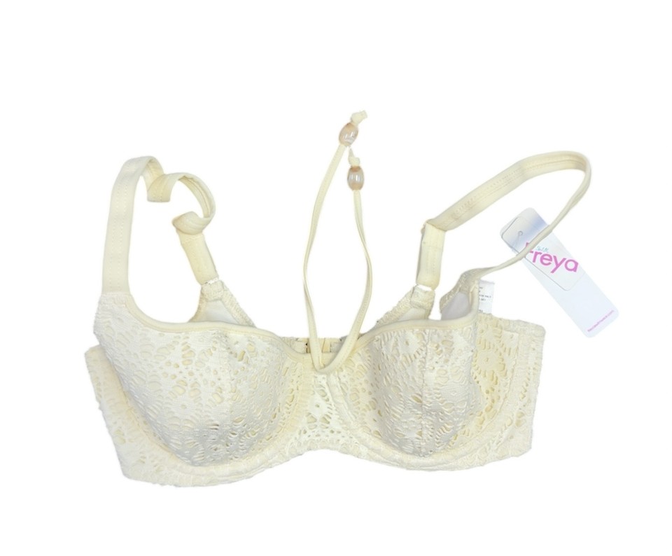 Freya LINEN Spirit Sweetheart Padded Bikini Swim Top, US 30DD, UK 30DD ...