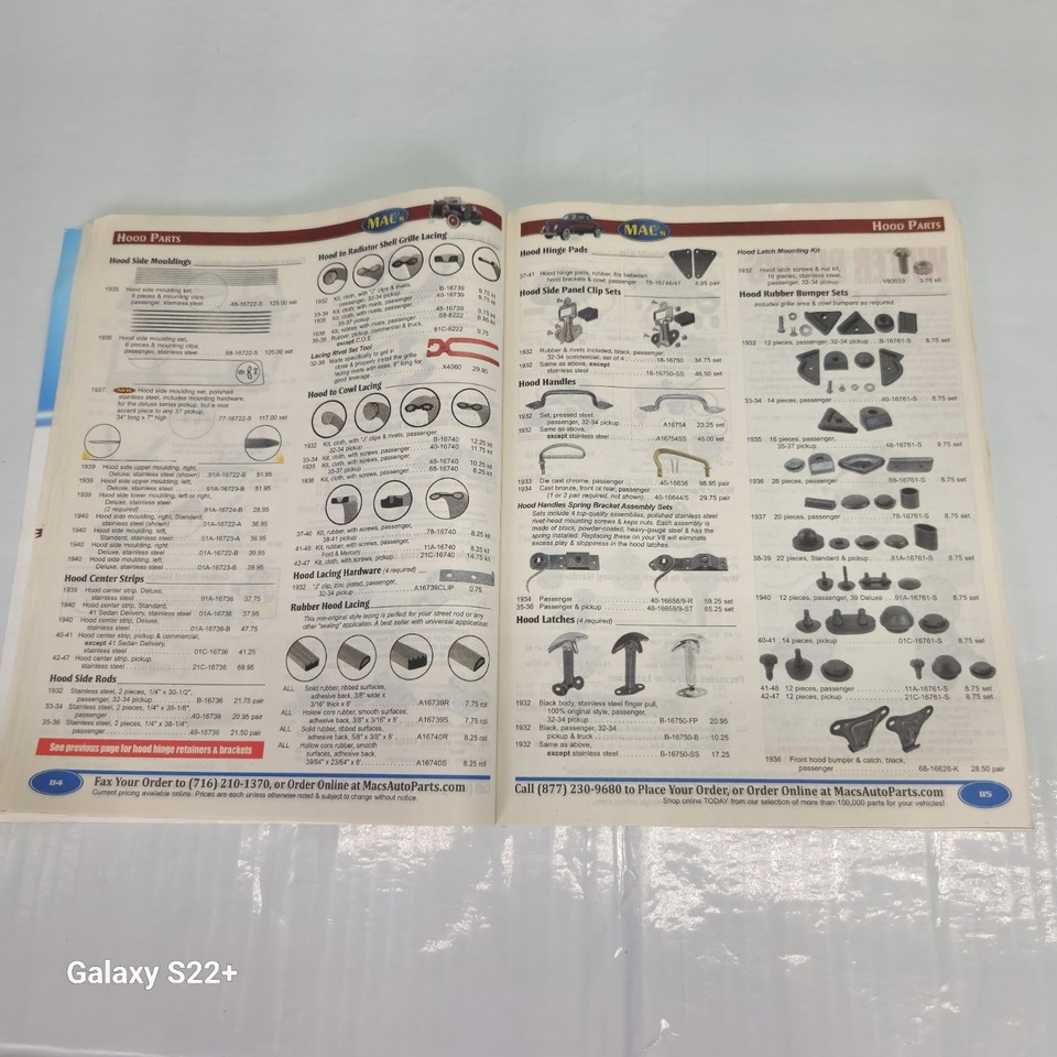 Mac's 1932-48 V8 Ford Parts & Accessories Catalog Late 2013 Antique ...