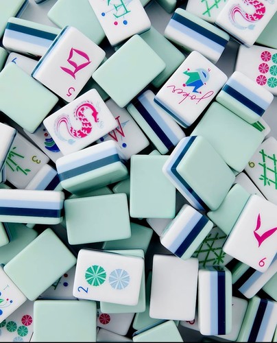 American Mahjong Game Set, 160 Pastel Green Layered Mah Jong Tiles | eBay