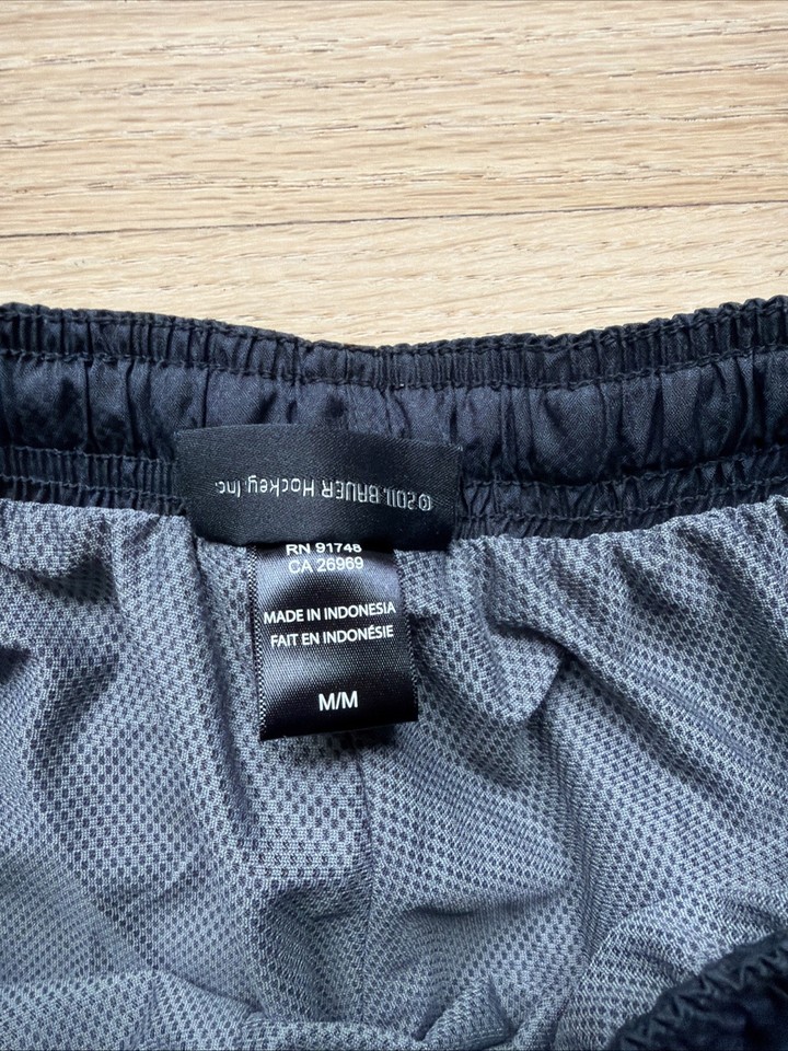 Bauer Team Training Pants Mens Medium Black Athletic Warm Up Breathable ...