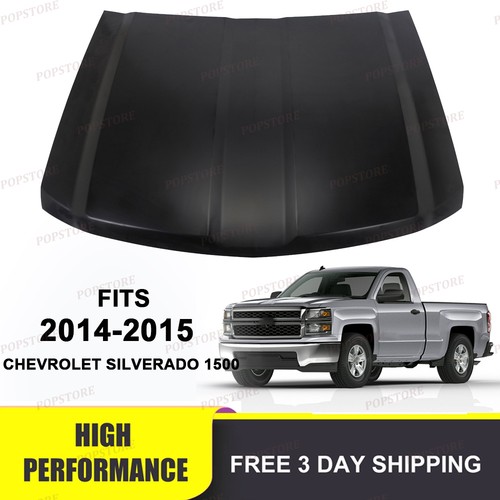 For 2014-2015 Silverado 1500 Hood Primed Steel 23271756-PFM GM1230451 ...