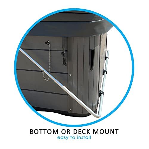 FoldSpa & Hot Tub Cover Lift System Silver Bottom or Deck Mount with ...