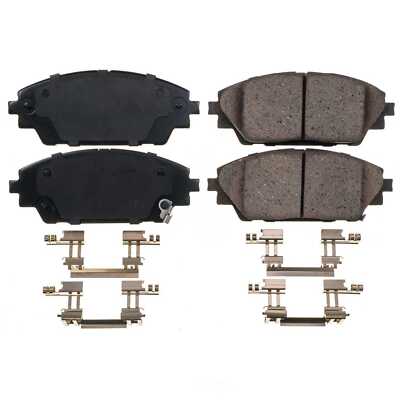 Disc Brake Pad Set-Front Z17 Low-Dust Ceramic Brake Pads with Hardware ...