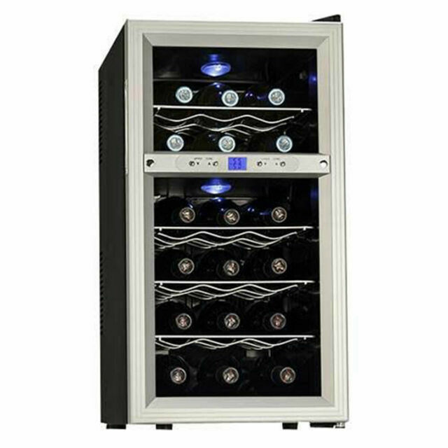 Koldfront TWR181ES 18 Bottle Dual Zone Freestanding Thermoelectric Wine ...
