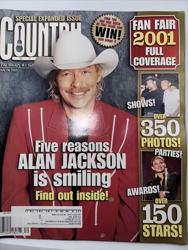 Vintage Alan Jackson Country Weekly Music Magazine W/ Ads 2001 ...